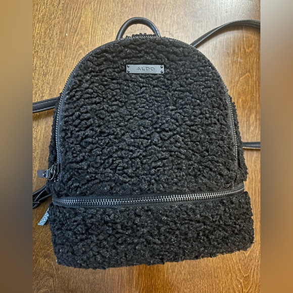 Aldo | Bags | Vintage Aldo Black Furry Mini Backpack | Poshmark